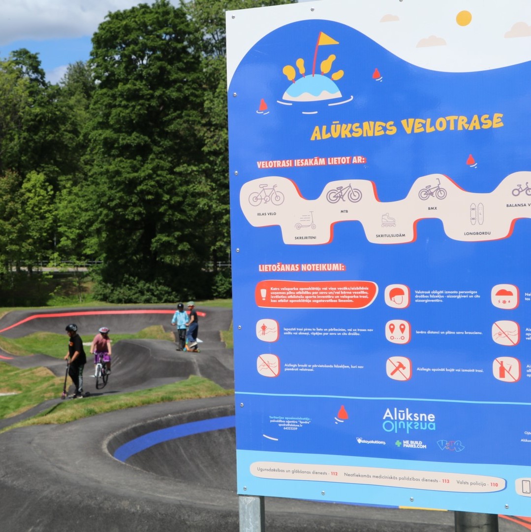 Alūksnes velotrase un skeitparks - VisitAluksne